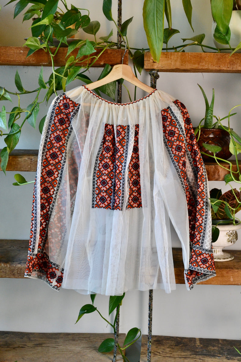 Gorgeous Eastern European Style Embroidered Blouse – Community Thrift ...