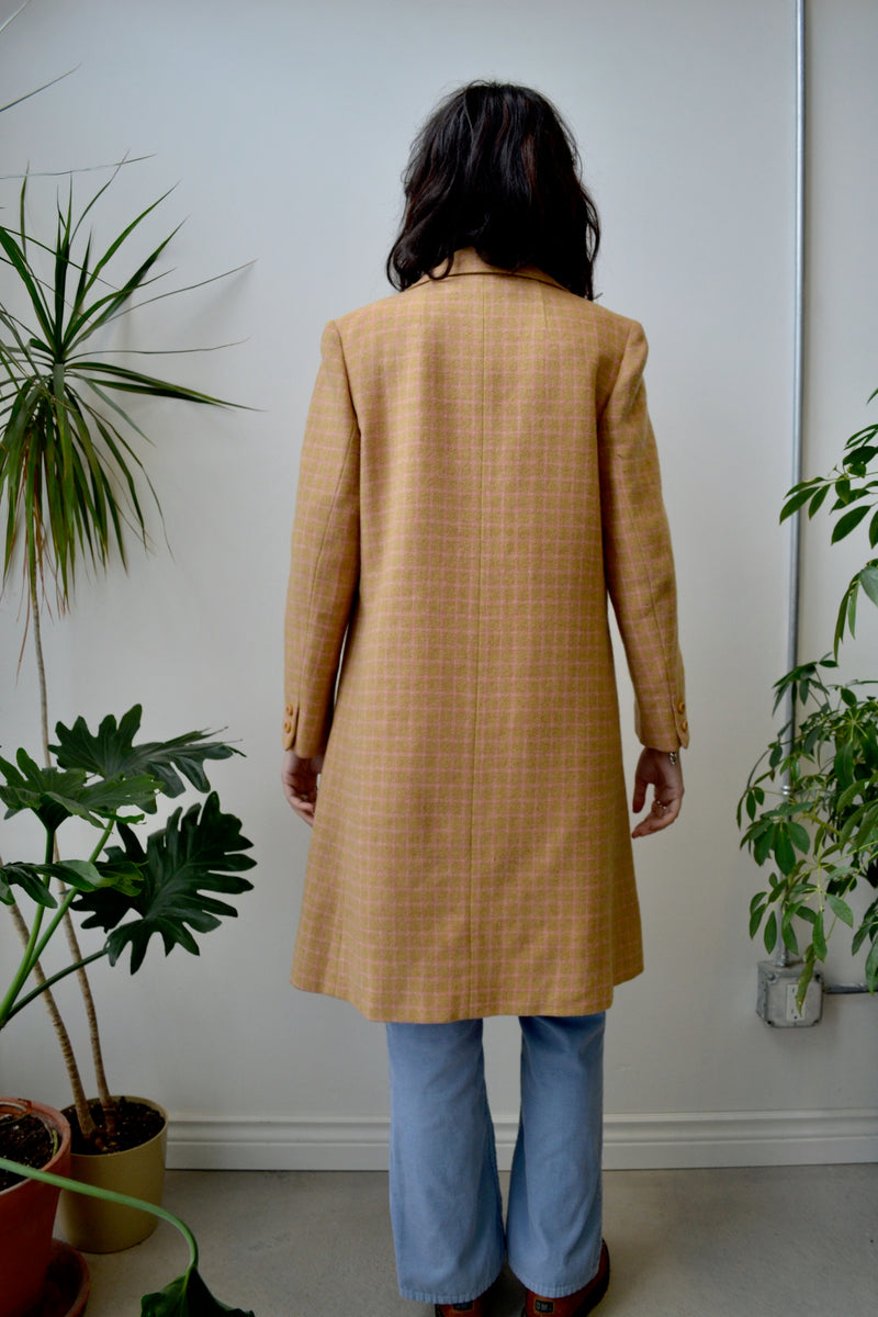 Crestknit Pink Grid Coat – Community Thrift and Vintage