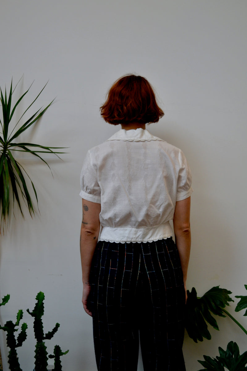 Textured Cotton Blouse – Community Thrift and Vintage