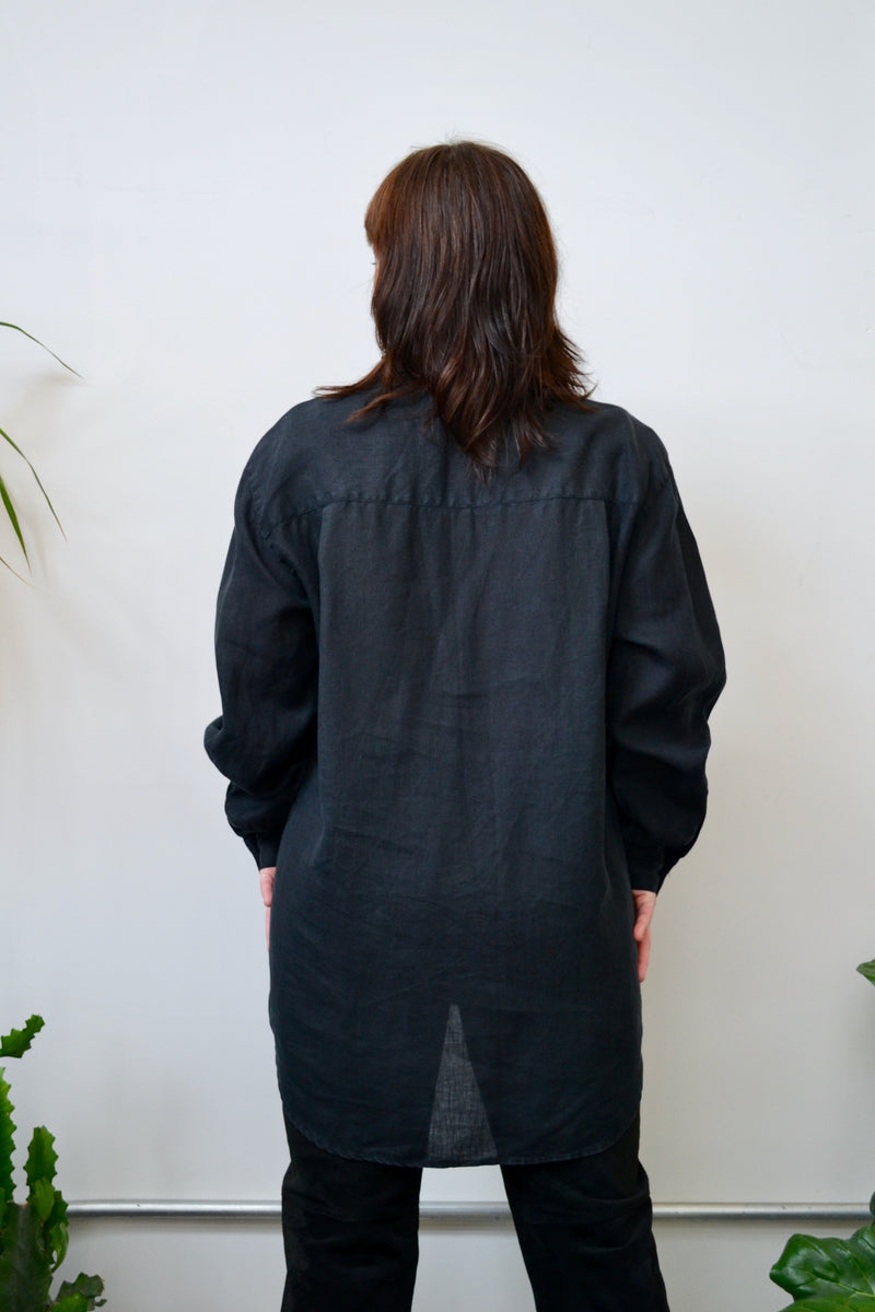 Coveted Black Linen Button Up – Community Thrift and Vintage