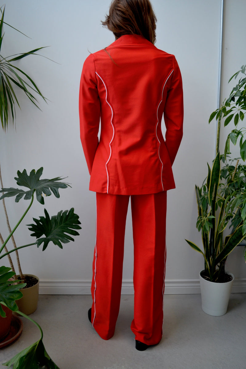 Cherry Red "Western Heritage" Suit – Community Thrift and Vintage