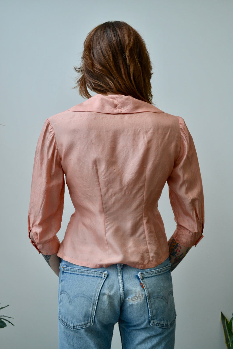 Forties Silk Blouse – Community Thrift and Vintage