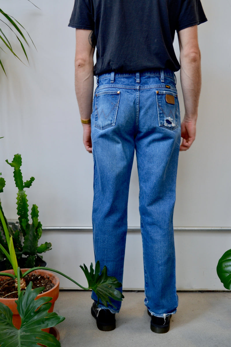 Thrashed Nineties Wranglers – Community Thrift and Vintage