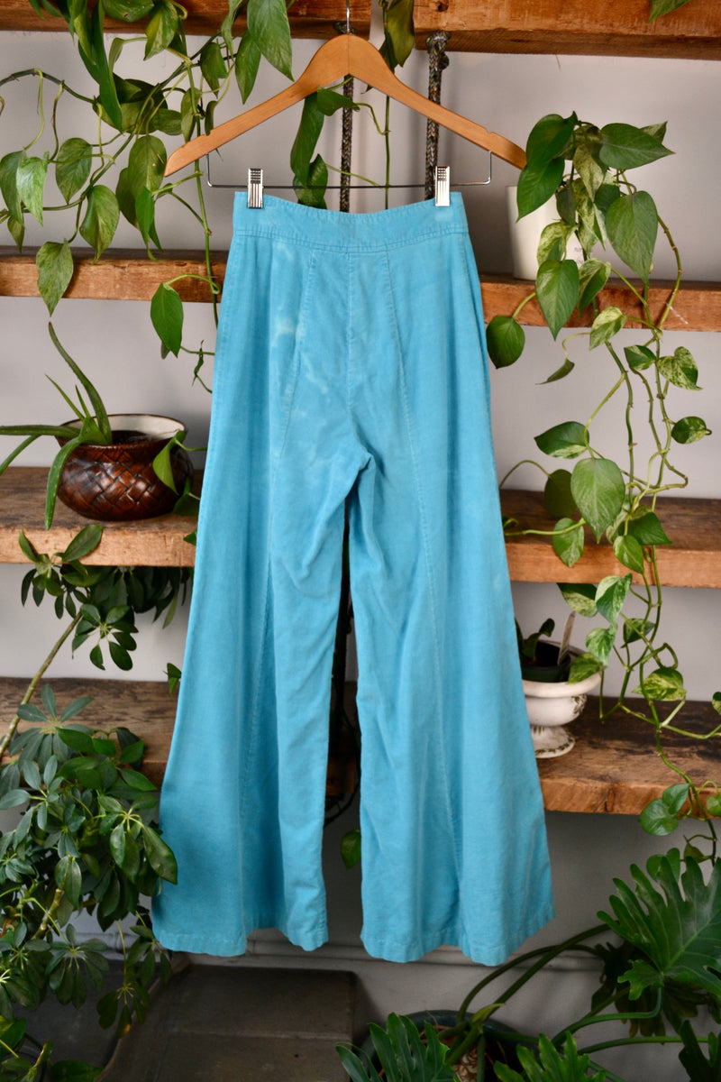 70 High Rise Ultra Wide Leg Aqua Cords – Community Thrift and Vintage