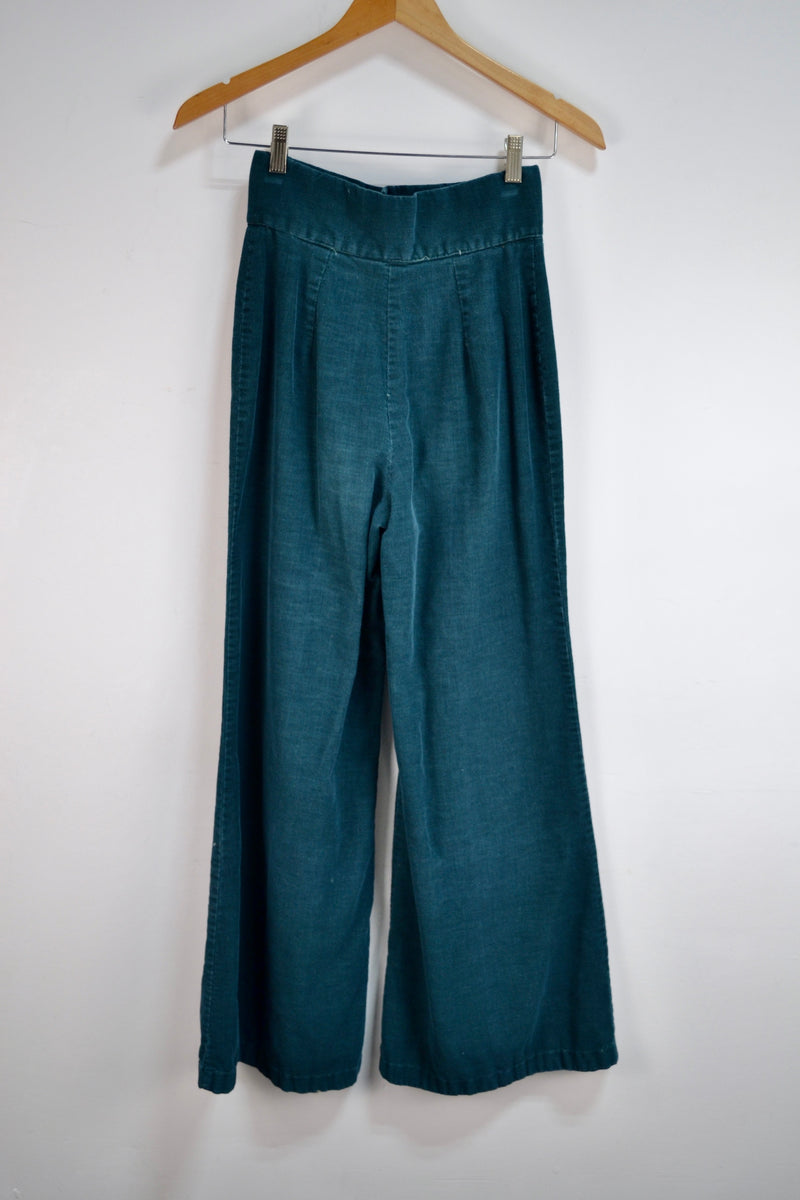 Dark Teal High Waisted Wide Leg Cords – Community Thrift and Vintage