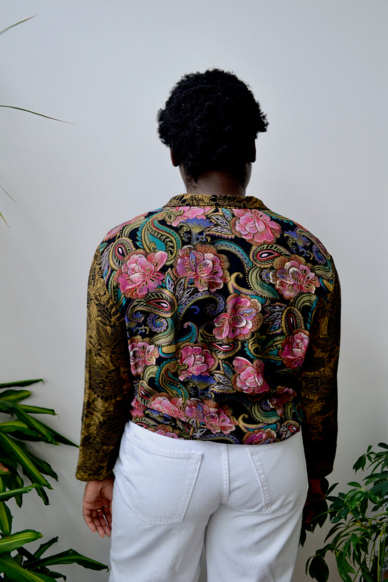 Nineties Damask Floral Blouse – Community Thrift and Vintage