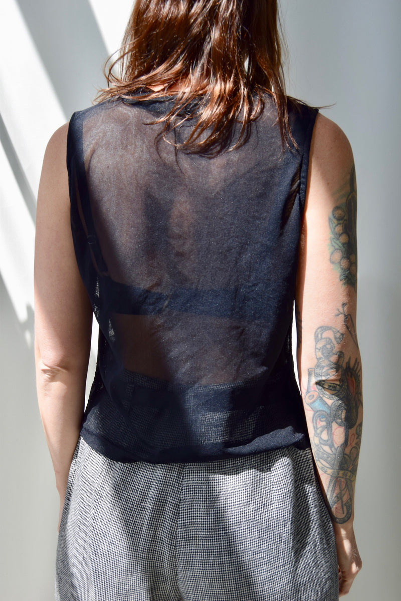 High Neck Mesh Tank – Community Thrift and Vintage