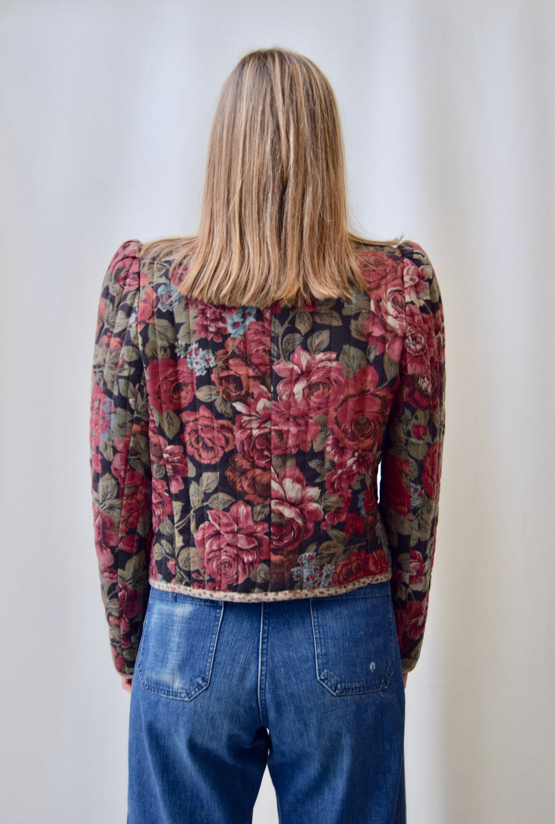 Rose Quilted Jacket – Community Thrift and Vintage